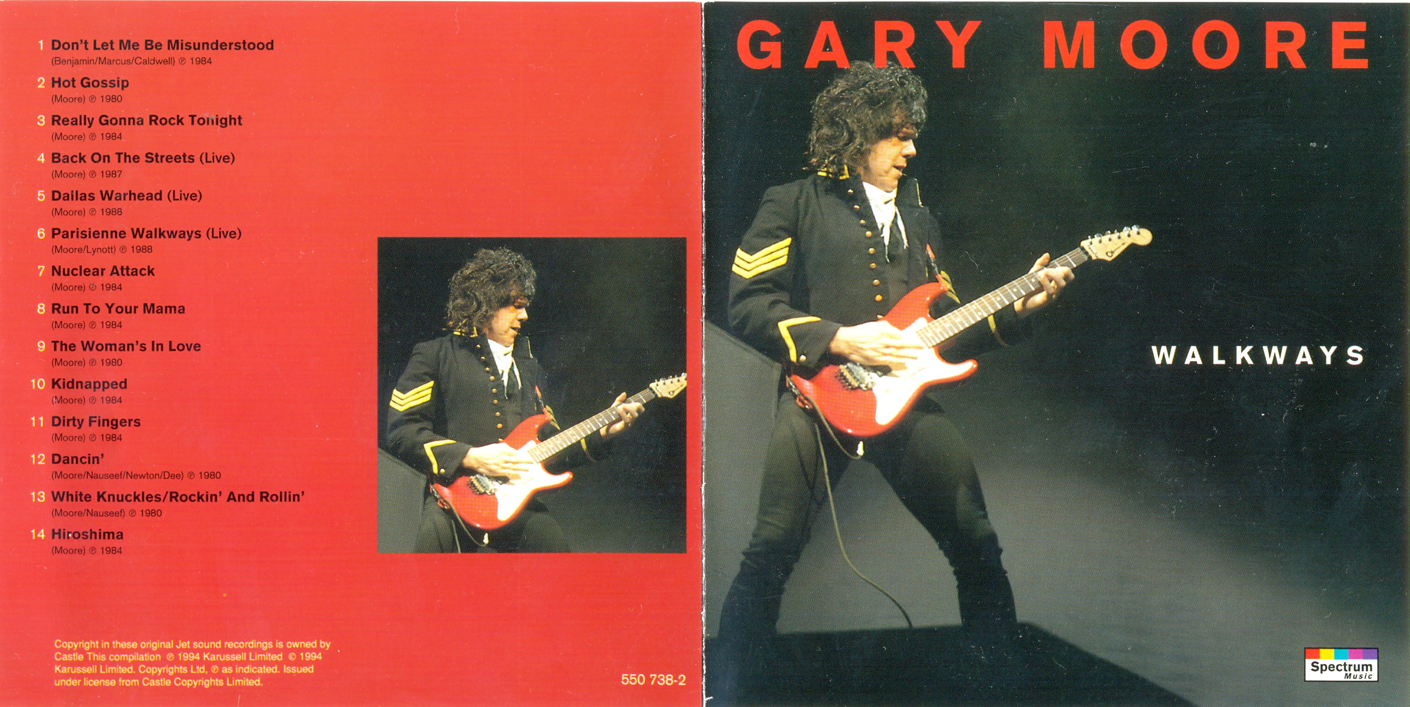 Gary Moore Walkways : Front + Inlay germany | CD Covers | Cover Century ...